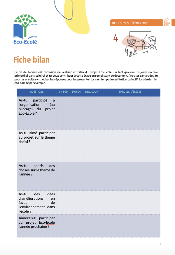 Boîte à outils - Eco-Ecole